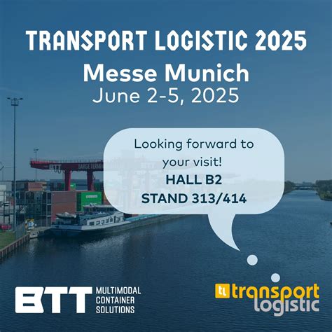 Transport Logistic 2025 📅 Btt Multimodal Container Solutions And Btt
