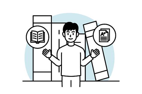 교육 사람들 삽화의 집합입니다 라인 디자인 벡터 개념의 교육 학습 학교로 돌아가기 책 읽기 온라인 코스 및 교육 교육 캐릭터