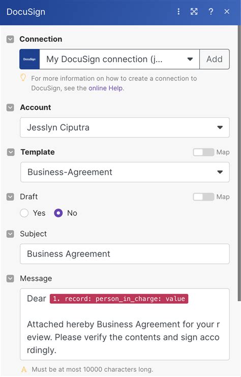create and email documents with docusign kintone developer program