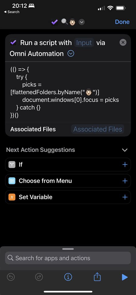 Of4 Set Folder Focus With Ios Shortcuts Omnifocus For Ios The