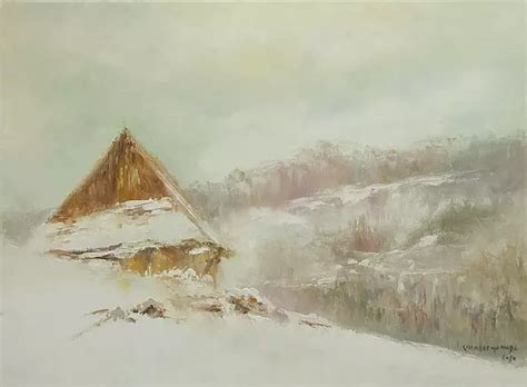 Zimowy Szałas W Górach Kazimierz Hamada Touchofart