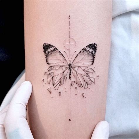 Butterfly With Broken Wing Tattoo