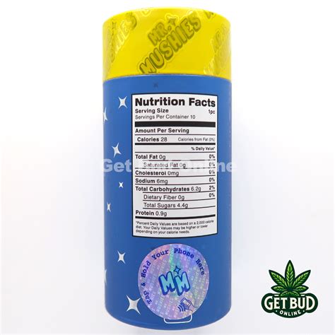Mr Mushies 4000mg Magic Mushroom Gummies Blue Slushie Get Bud