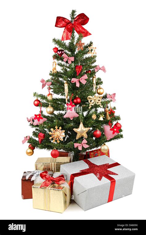 Christmas Tree Presents Cut Out Stock Images Pictures Alamy