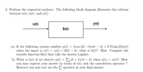 Solved Perform The Requested Analyses The Following Block Chegg