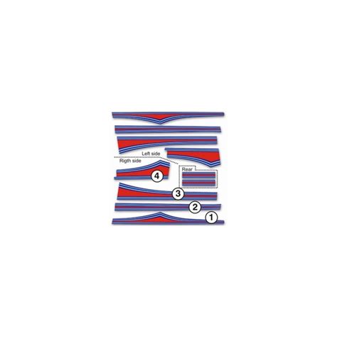 Lancia Delta Integral HF Martini Racing Stripes kit déco