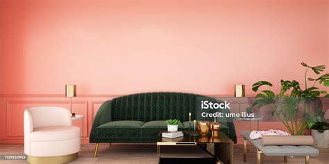 거실에 소파 안락의 자 식물 나무 바닥 배경 캐비닛 리셉션 인테리어 디자인 3d 그림 3 차원 렌더링 가구에 대한 스톡 사진 및 기타 이미지 Istock