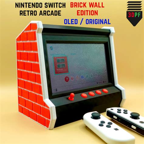Download Nintendo Switch Retro Arcade Display Brick Wall Edition Original Oled Da Mysticmesh3d