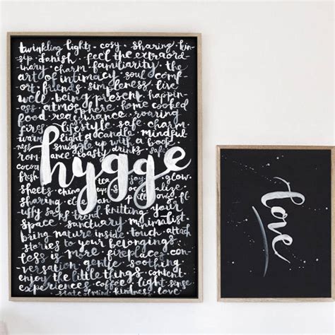 Hygge Fine Art Poster Print By More Than Words Notonthehighstreet