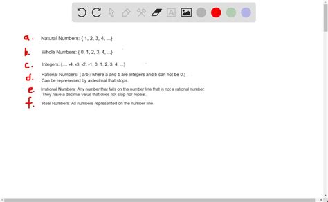Solvedlist All Numbers From The Given Set That Are A Natural Numbers