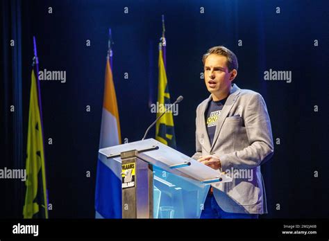 Vlaams Belang Chairman Tom Van Grieken Delivers A Speech At The Yearly