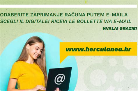 Herculanea Nudi Mogućnost Zaprimanja Računa Putem E Maila Grad Pula