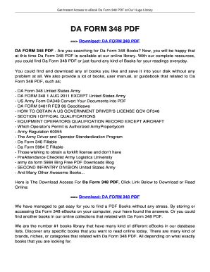 Da Form 348 Fill Online Printable Fillable Blank PdfFiller