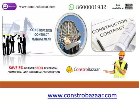 PPT Construction Materials Online At ConstroBazaar PowerPoint