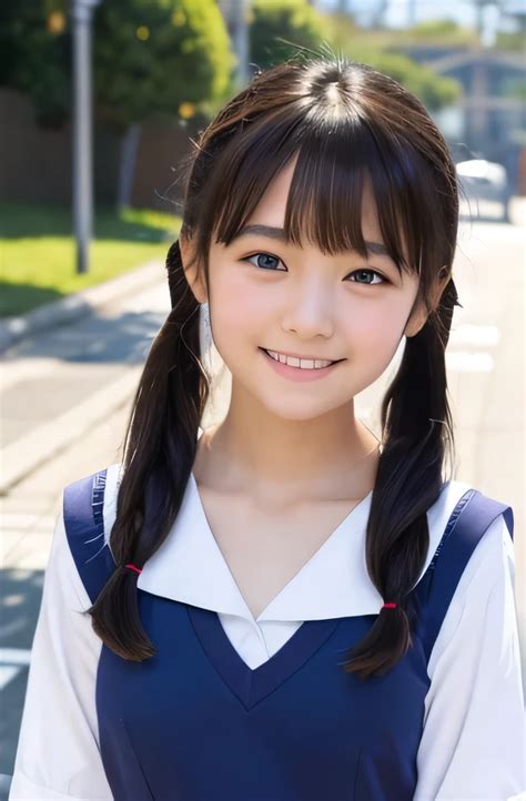 Girl1people々々々 12 Years Old Smile Eyes Are Brown Table Top