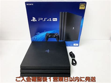 【目立った傷や汚れなし】【1円】ps4pro 本体箱 セット 1tb ブラック Sony Playstation4 Cuh 7200b 初期