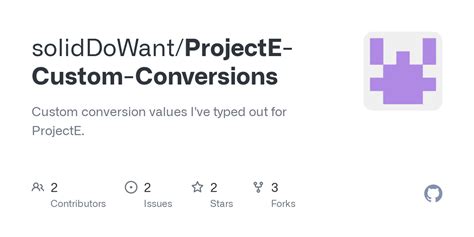 github soliddowant projecte custom conversions custom conversion