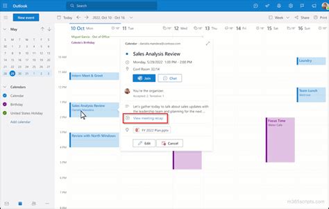 Use Meeting Recap In Outlook Web To Rewind Your Teams Meetings
