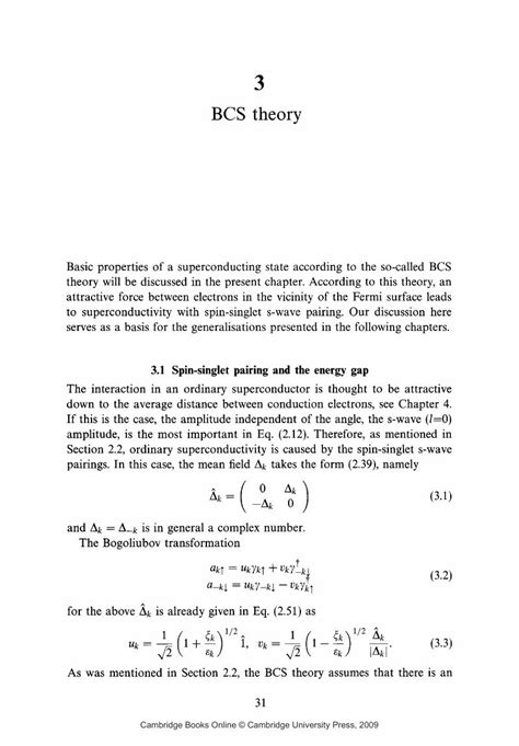 Bcs Theory Chapter 3 Superconductivity And Superfluidity