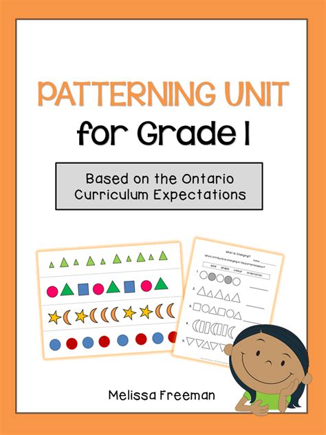 A Patterning Unit For Grade One With Lesson Ideas Worksheets Task Cards And A Test Math