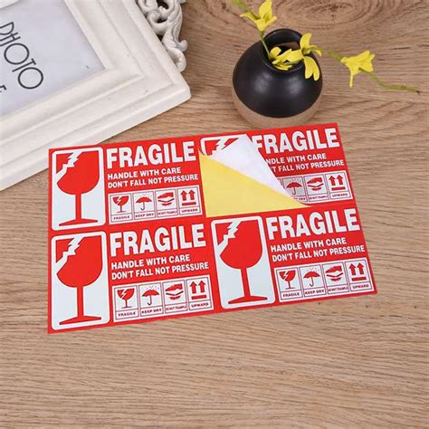 Fragile Label Sticker Warning Lable Sticker 7cm X 13cm 1000pcs Shopee Malaysia