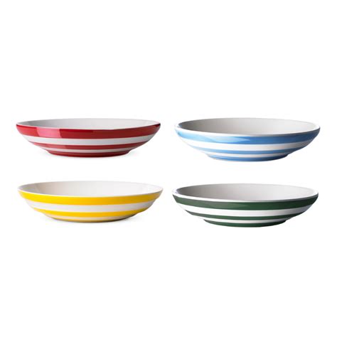 Set Of 4 Cornish Colours Pasta Bowls Cornishware® Classic British