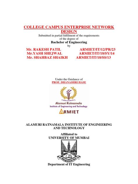 Designing A Secure And Cost Effective Campus Network For A College In A Developing Country Pdf