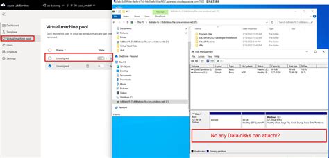 Azure Lab Services Vm Pool Cant Show Any Data Disks Attachment