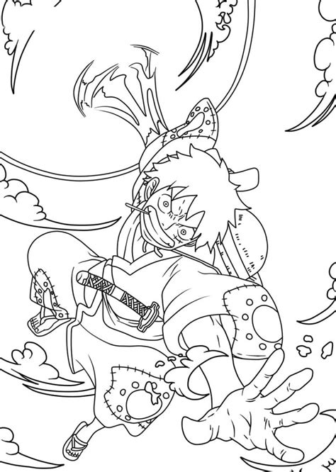 Coloriage Luffy Gear 4 Télécharger Et Imprimer Gratuit Sur