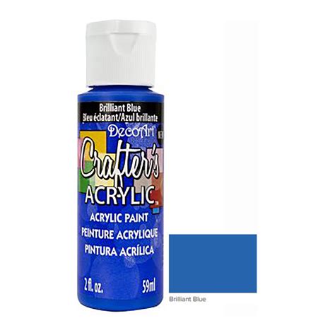 Brilliant Blue 2oz Crafters Acrylic Dca141 Uk