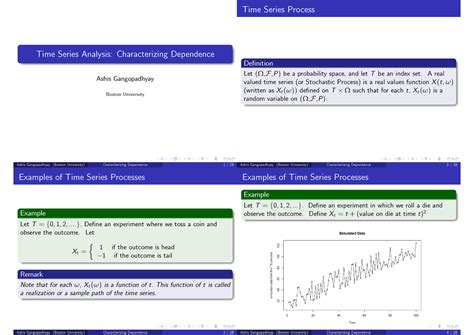 Ma585 Time Series Lecture Notes 1 Time Series Analysis