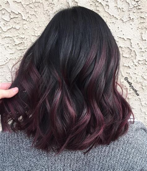 Burgundy Black Hair Color The Rich Bold Trend Captivating Styles Today