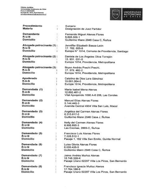 Designación De Juez Partidor Pdf