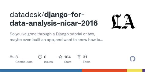 Issues Datadesk Django For Data Analysis Nicar GitHub