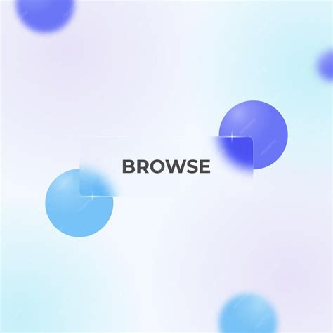 Premium Vector Browse Trendy Glassmorphism Button