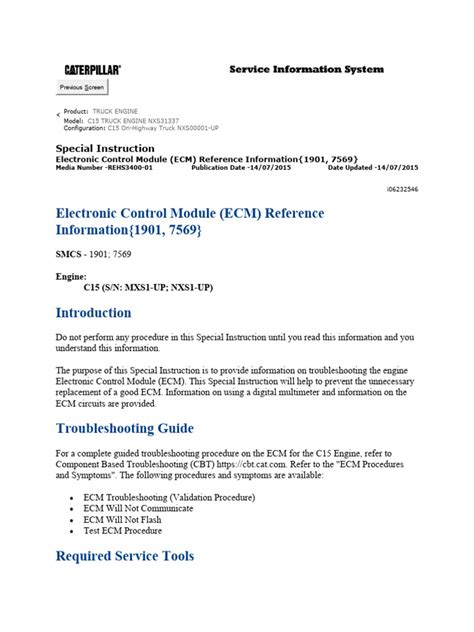 Electronic Control Module Troubleshooting Pdf