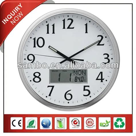 Analog And Digital Wall Clock