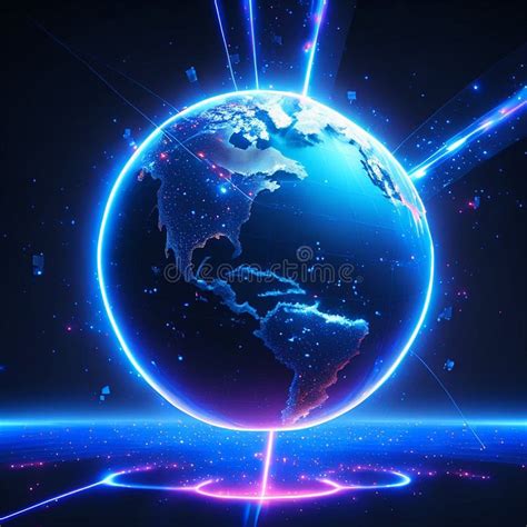 Abstract Technology Background Network Connection Structure Big Data Vector Illustration