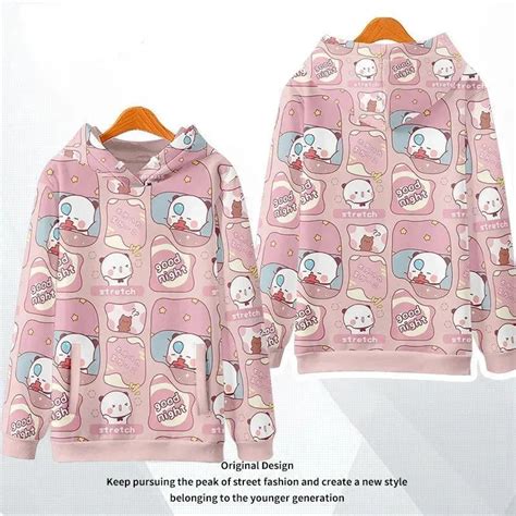 Bubu Dudu Cartoon Hoodie Bubu And Dudu Anime Bear Hoodie