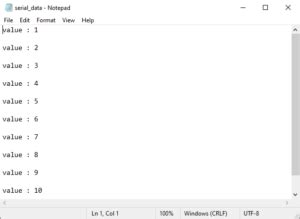 Save Serial Data To A Text File Arduino Processing Putty