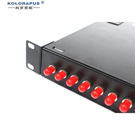 St Odf 24 Port Rack Mounted Optical Fiber Distribution Patch Panel