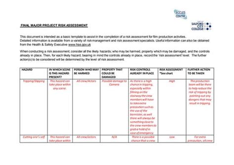 guidelines for final major project pitch docx