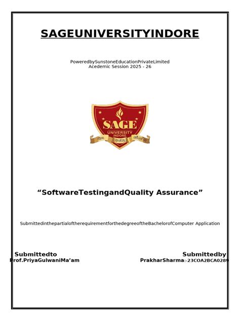 Software Testing And Quality Assurance Pdf Software Testing Software