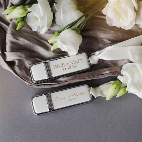 Custom Usb Drive Engraved Flash Drive Wedding Usb Personalized Memory Stick Etsy