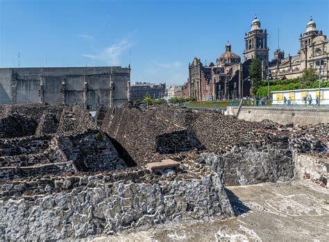 Templo Mayor Archaeological Aztec City License Image 71460753