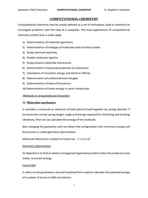 computational chemistry 4 pdf computational chemistry chemistry