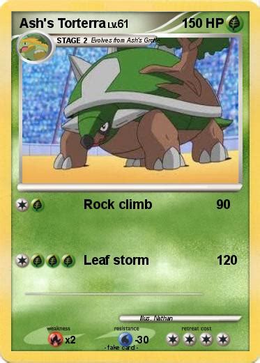 Pokémon Ash S Torterra 4 4 Rock Climb My Pokemon Card