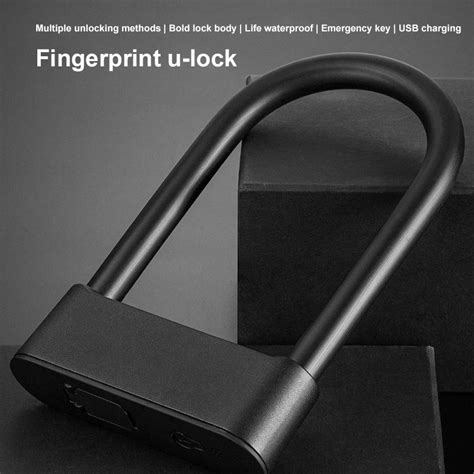 Smart Fingerprint Bike Lock Usb Charging Anti Theft Bicycle Motorcycle
