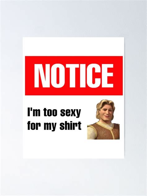 Im Too Sexy For My Poster For Sale By Ooskiedesign Redbubble