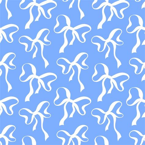 Seamless Delicate Rococo Pattern With White Bows Cute Doll Core 54225081 Vector Art At Vecteezy